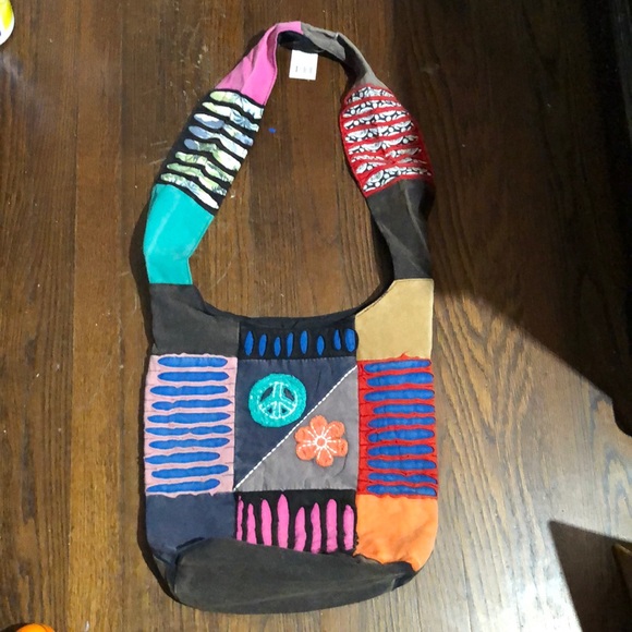 Boho Purse | Bags | Hobo Happy Hippie Crossbody Shoulder Bag Purse ...